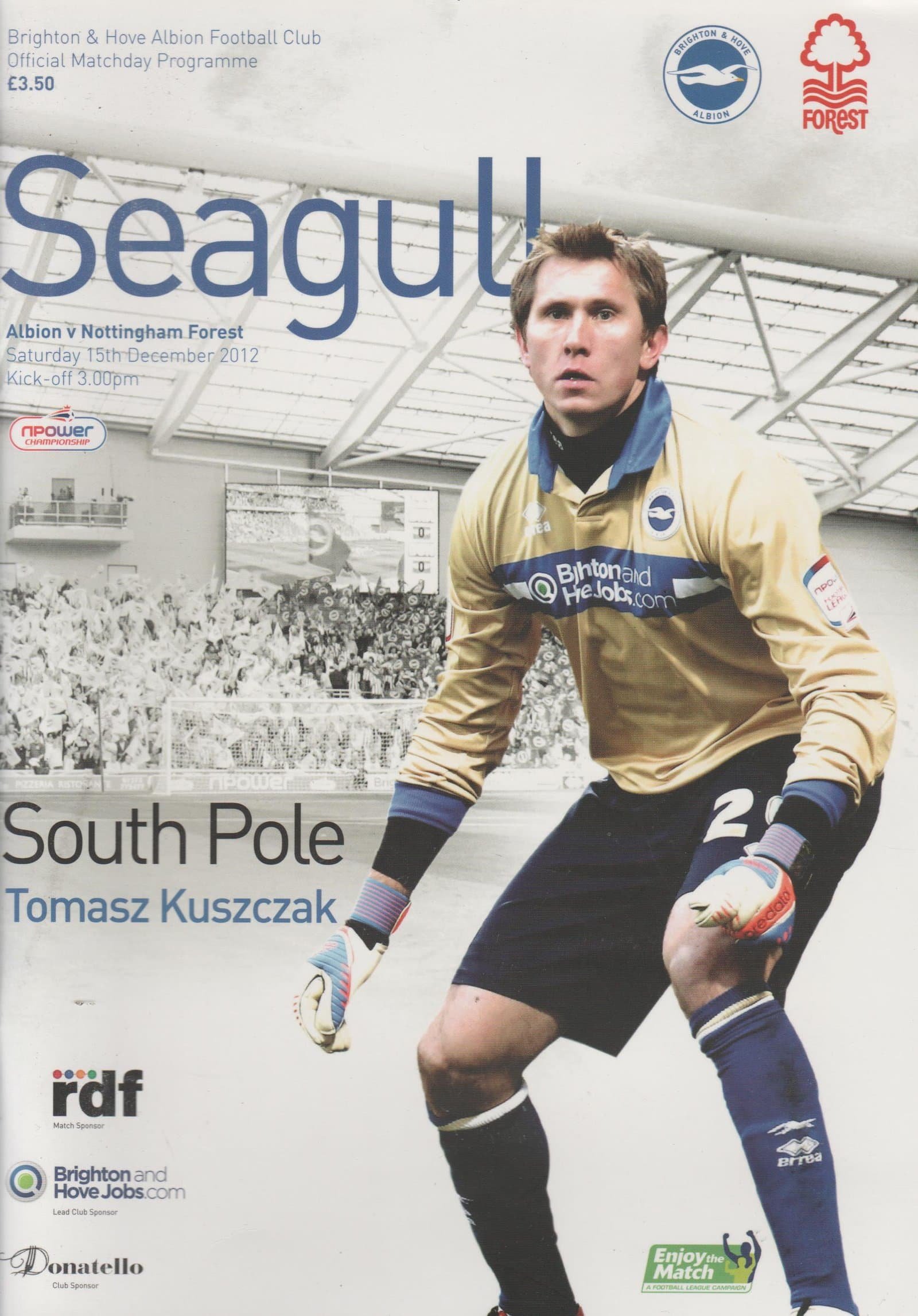 Brighton and Hove Albion v Nottingham Forest 15-Dec-2012 ...