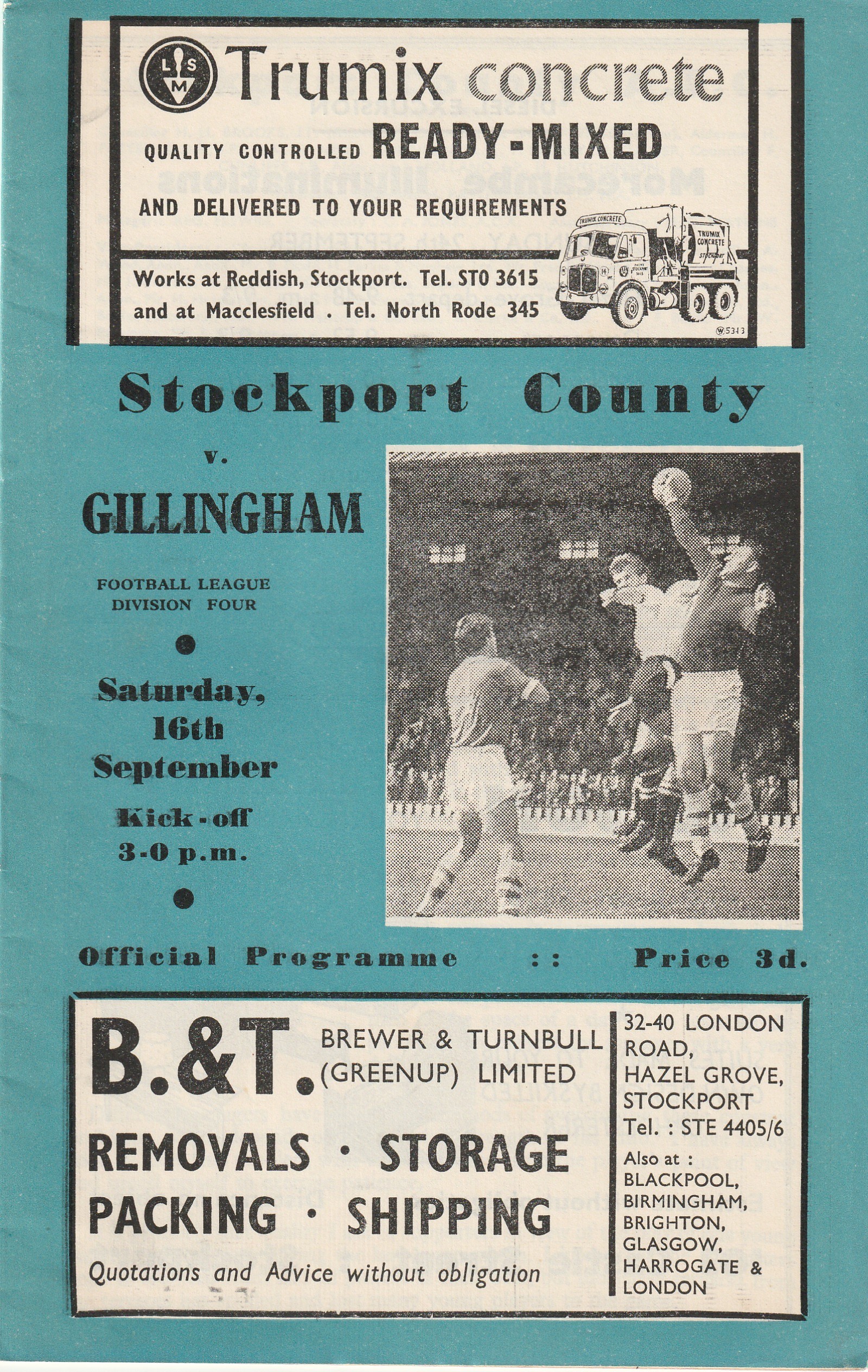 Stockport County v Gillingham 16-Sep-1961 - ProgrammeCollector.Net Stockport County v Gillingham 16-Sep-1961 - ProgrammeCollector.Net